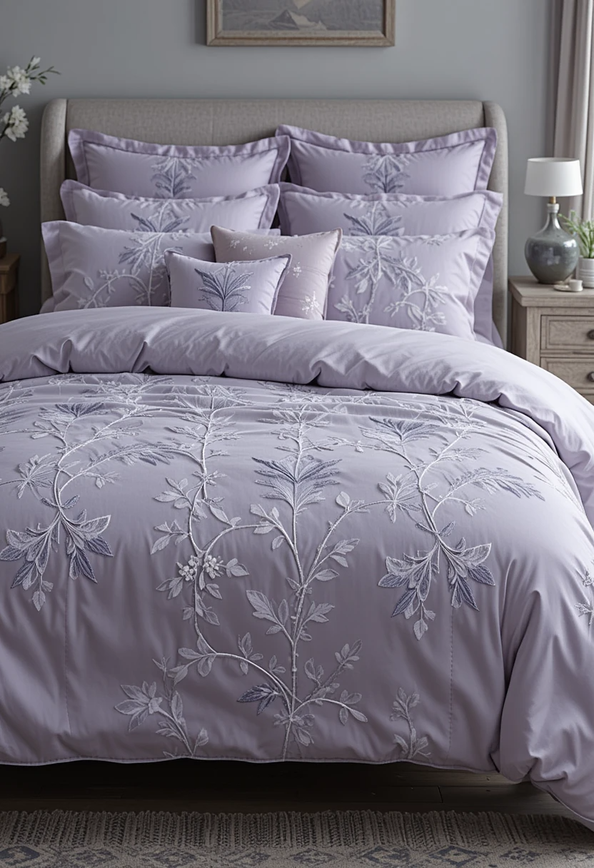 17 Soft Lavender and Gray Bedroom Ideas for a Relaxing Space - Cozy ...