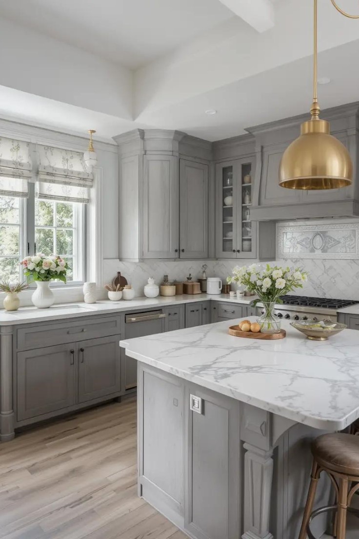 20 Warm Gray Kitchen Ideas That Make Your Space Look Stylish and ...