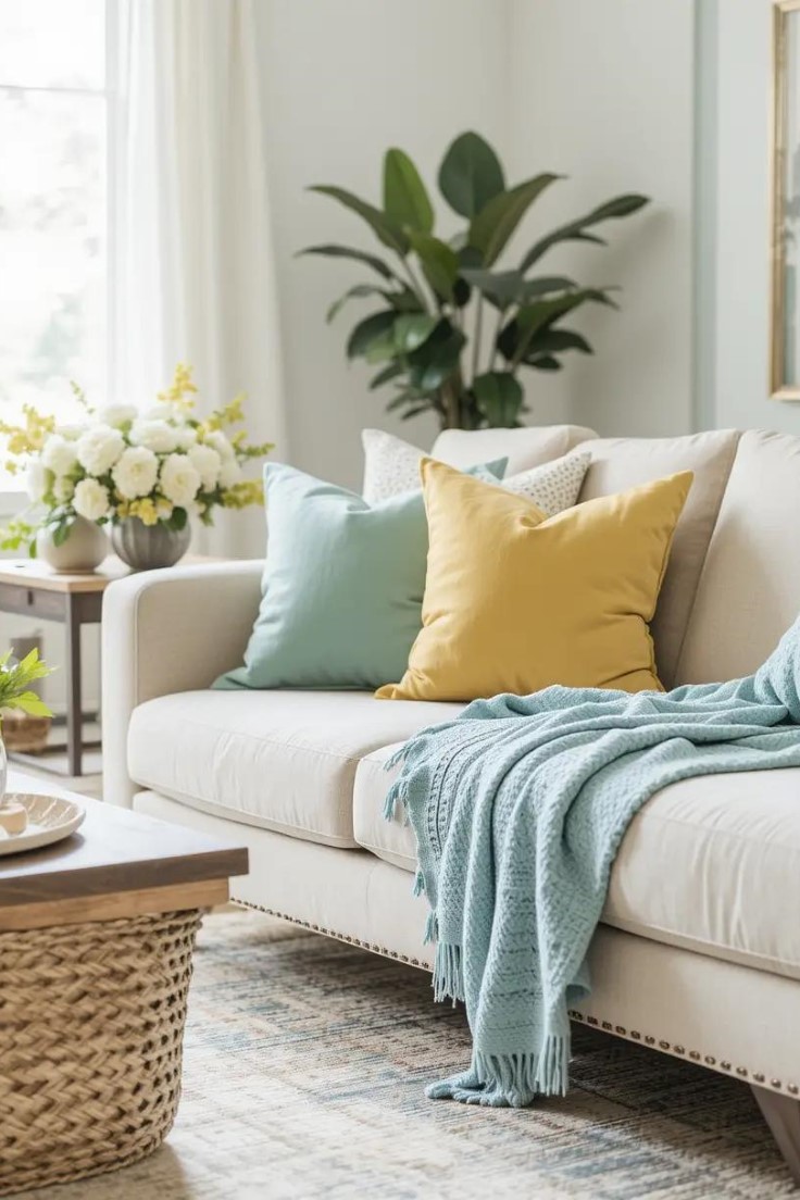 17 Living Room Summer Decor Ideas for a Light and Airy Space - Cozy ...