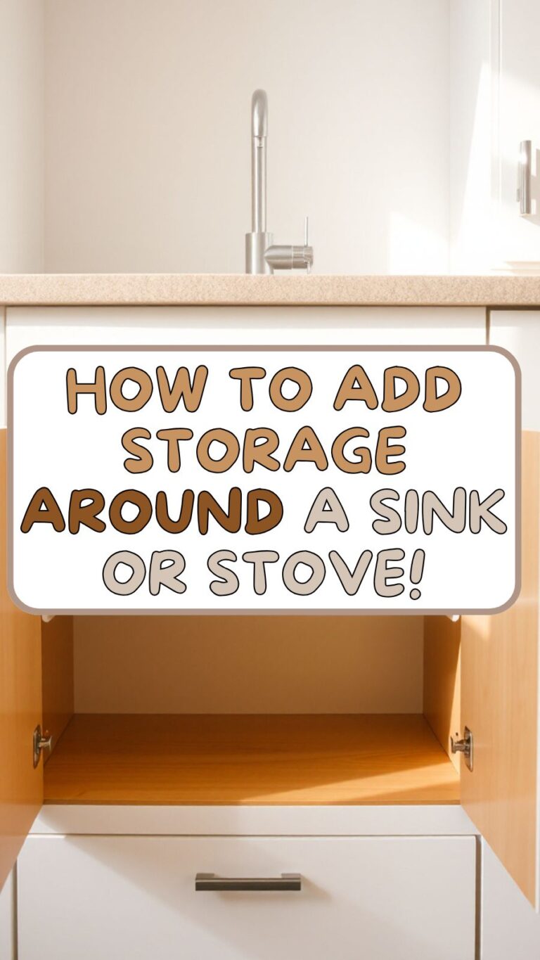 How to Add Storage Around a Sink or Stove: Smart Solutions for The ...