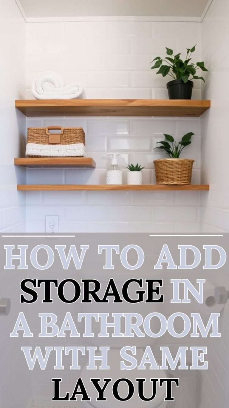 How to Add Storage in a Bathroom Without Changing Layout - Cozy Corner ...