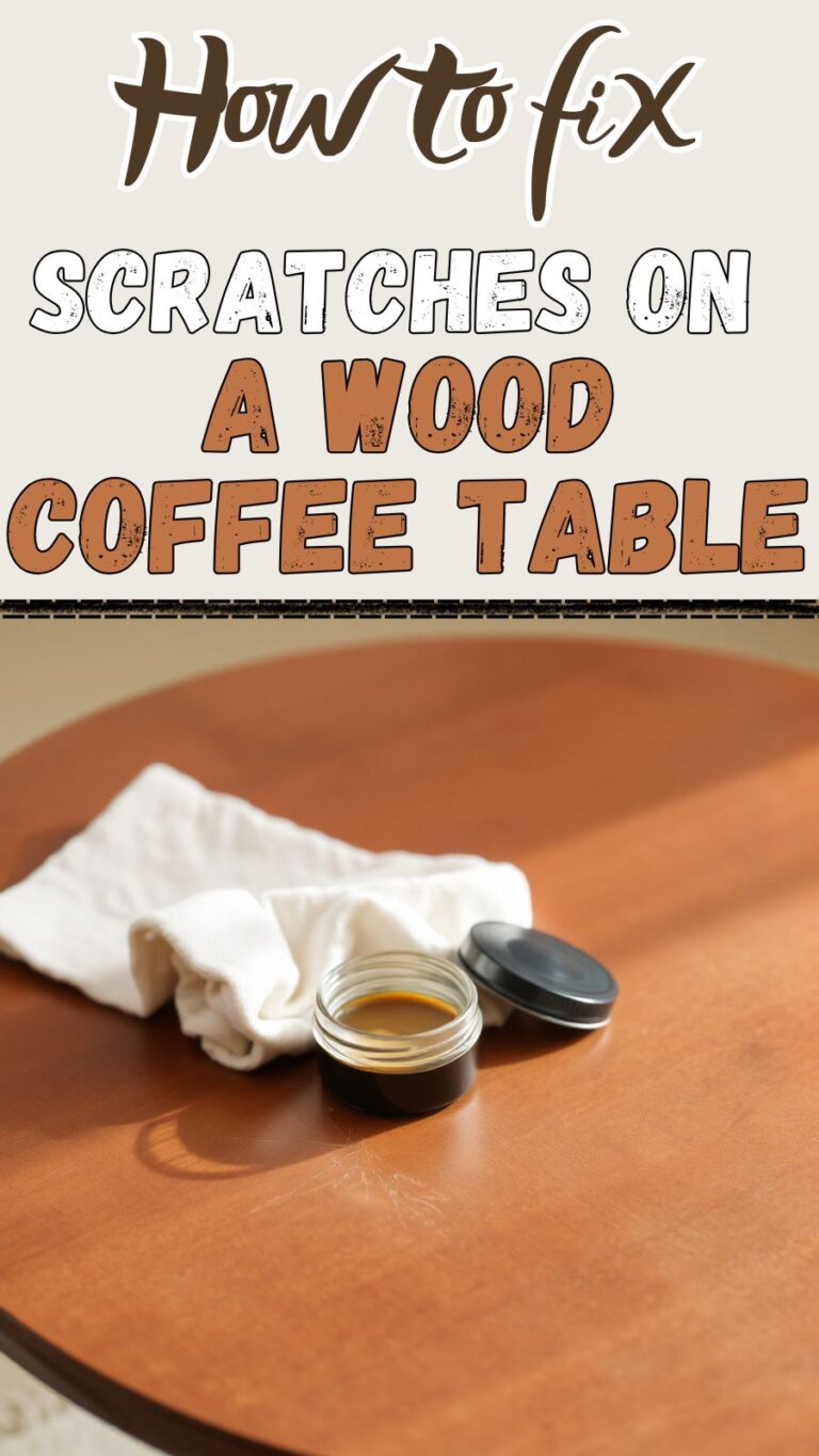 How to Fix Scratches on a Wood Coffee Table: A DIY Repair Guide - Cozy ...