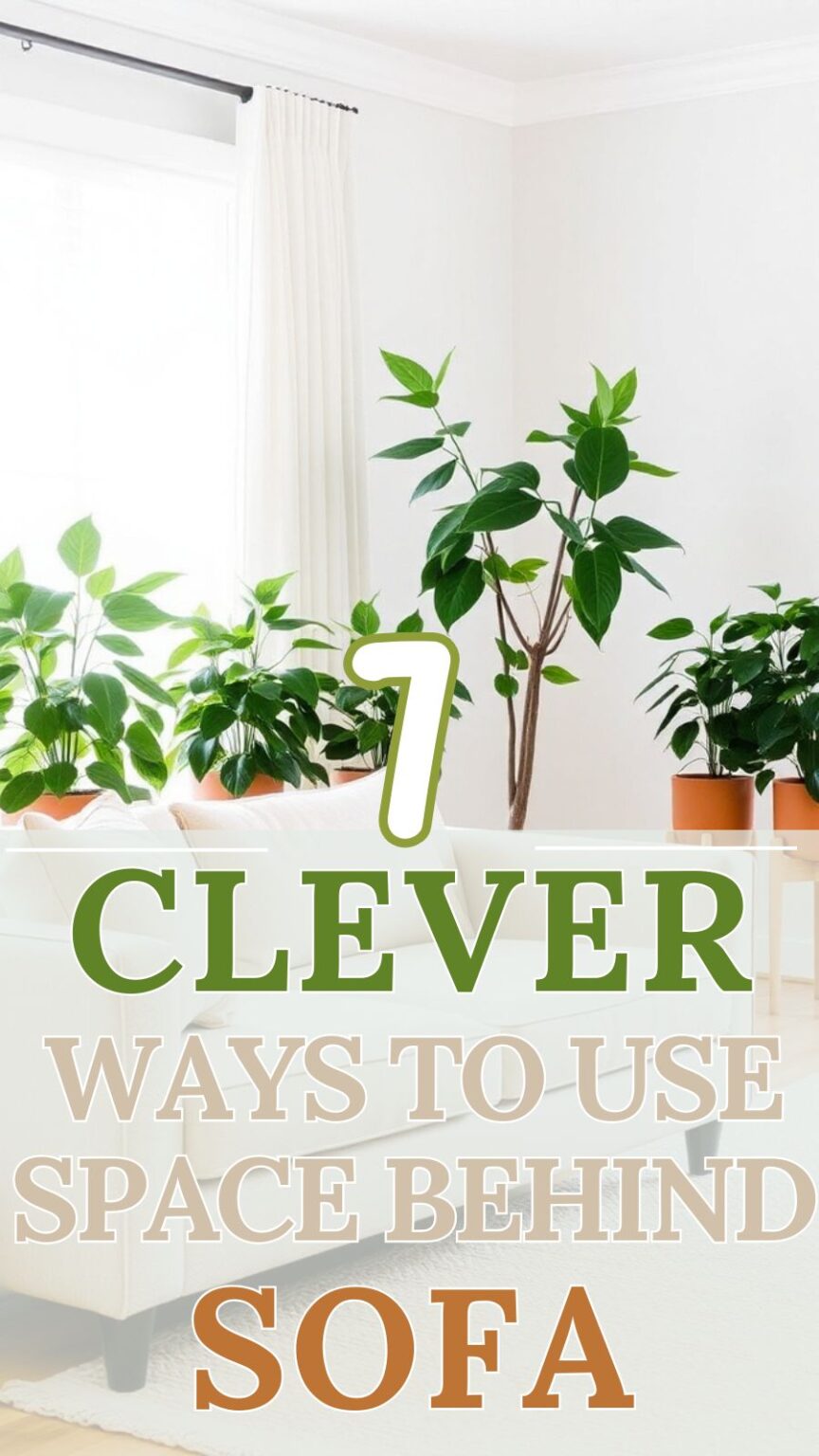 7 Clever Ways to Use the Space Behind the Sofa - Cozy Corner at Home